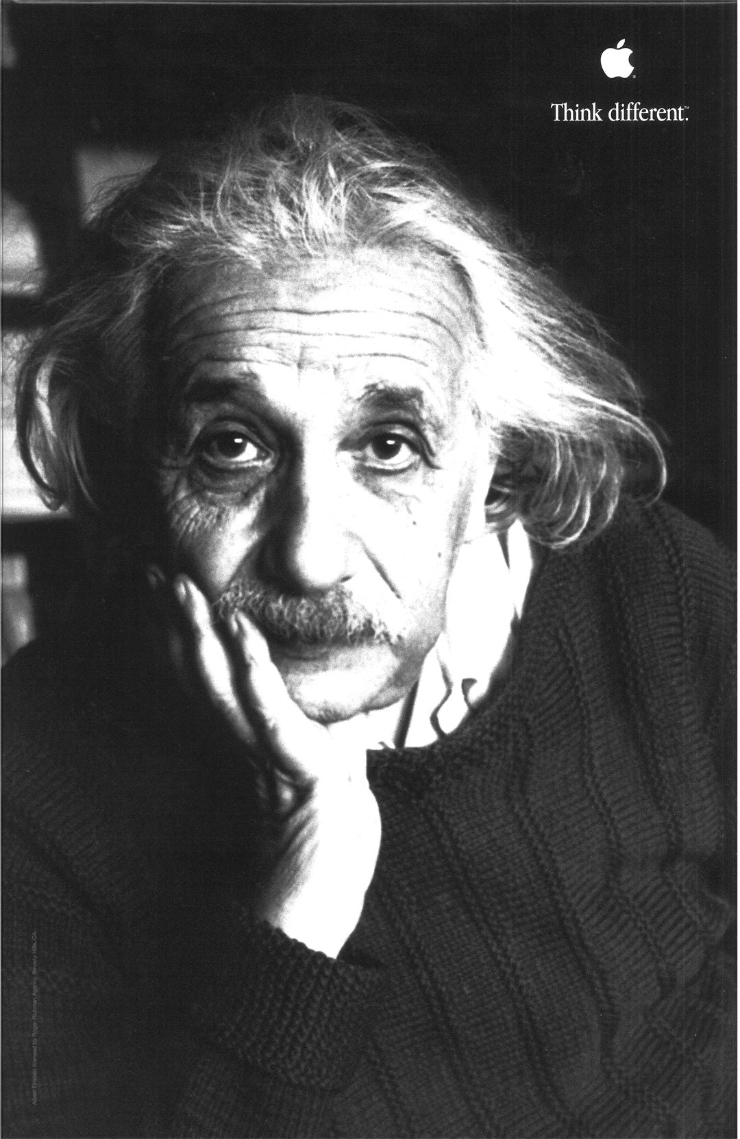 Original Apple Think Different Poster Albert Einstein 2000 – The Ross ...