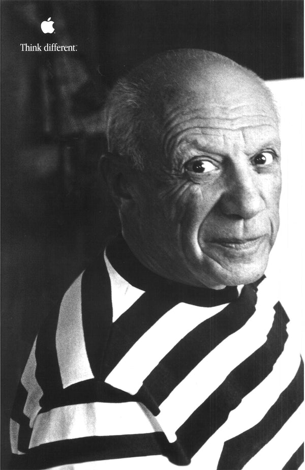 Original Apple Think Different Pablo Picasso Poster Mac Computer 2000